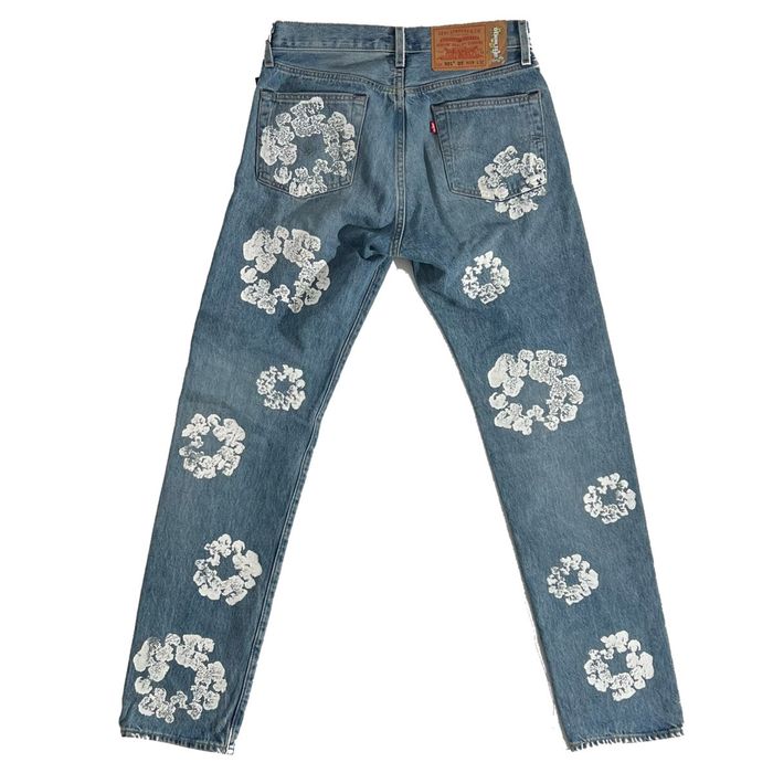 DENIM TEARS Denim Tears Flower Jeans | Grailed