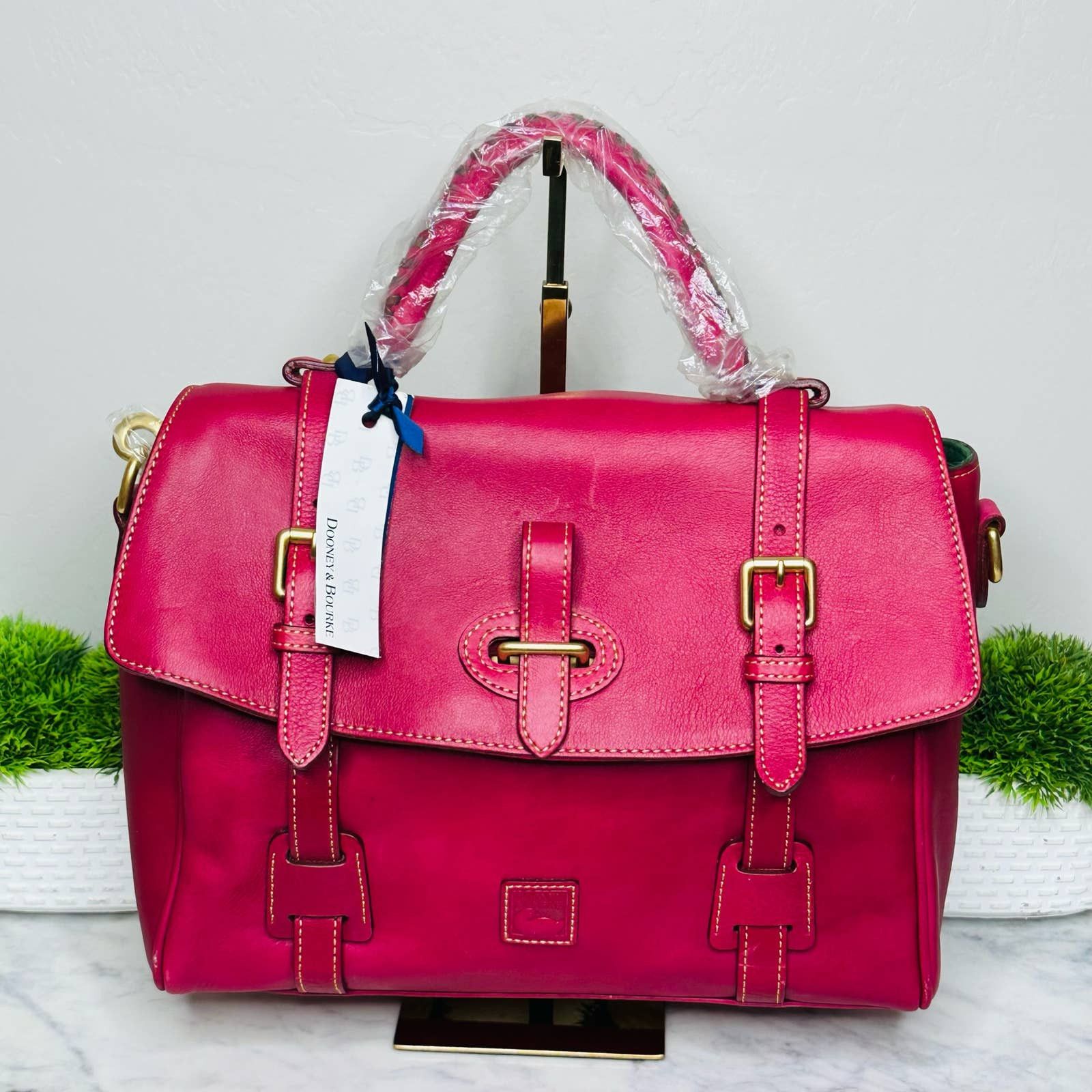 Dooney & Bourke Dooney & Bourke Florentine Flap Tab Satchel Briefcase ...