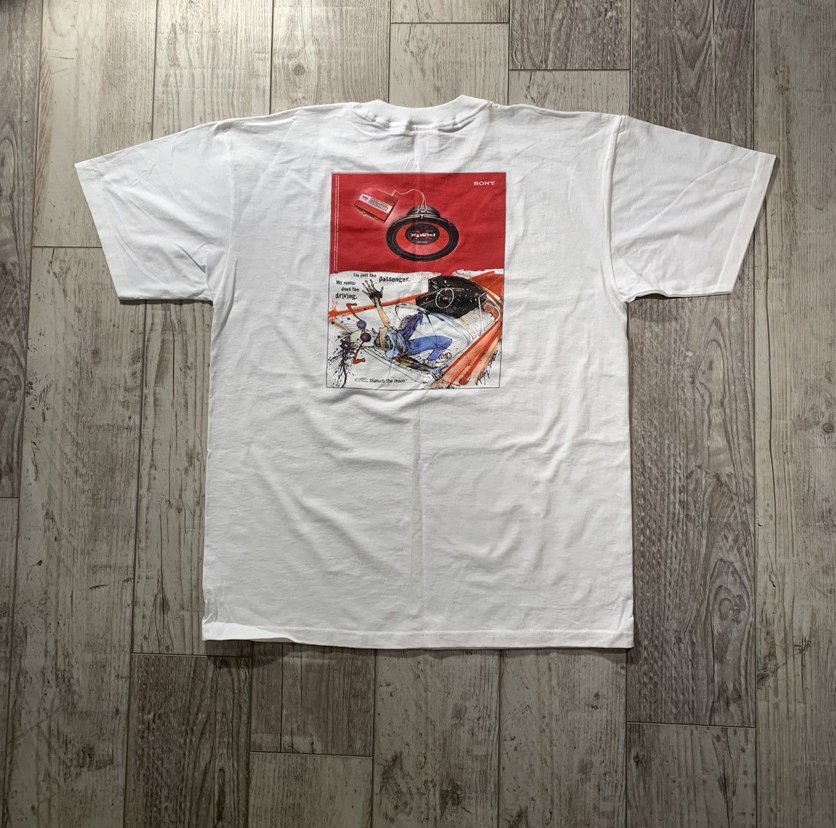 Vintage VERY RARE 1990s Ralph Steadman Sony Promotional Art Tee | Grailed