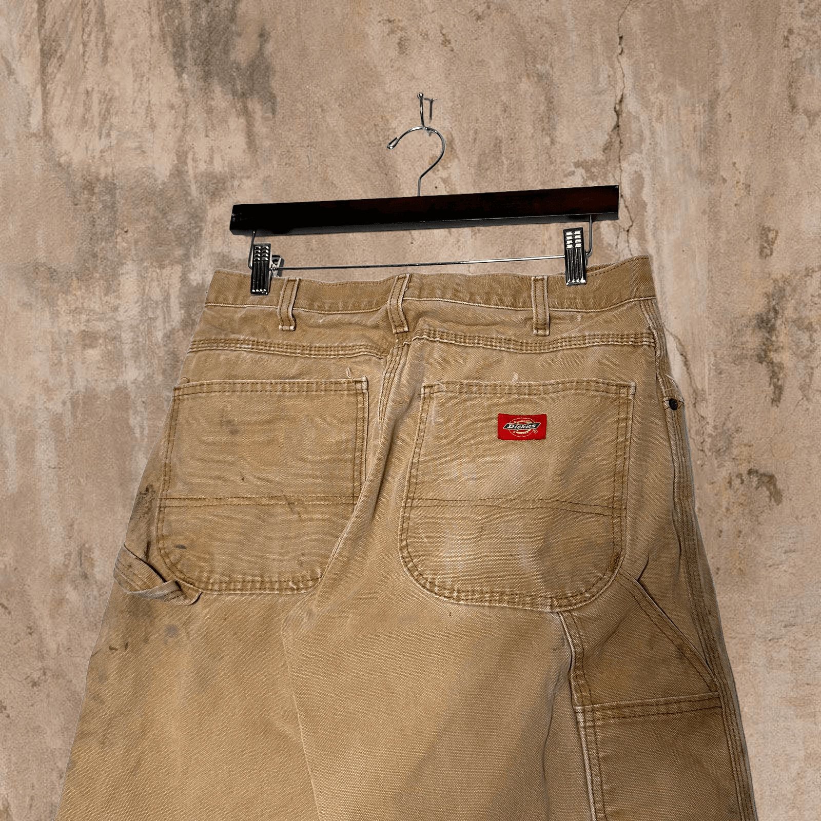 Dickies Thrashed Sand Tan Dickies Carpenter Pants Red Label Canvas ...