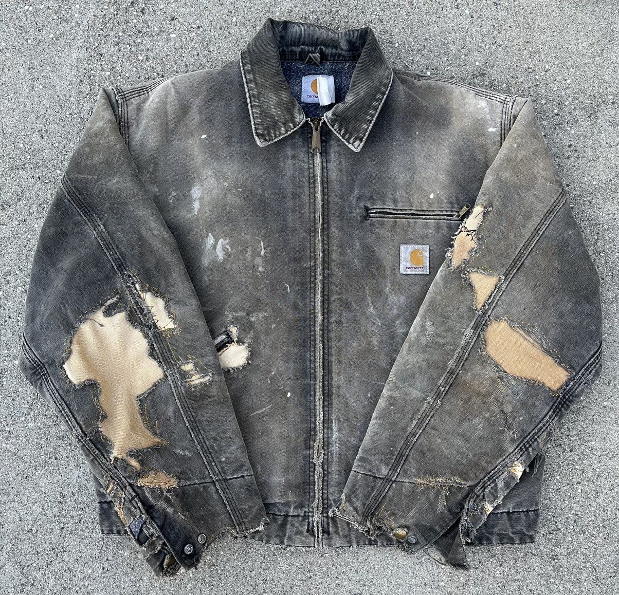 Carhartt Vintage Carhartt Detroit Jacket Custom Distressed Sun Fade ...
