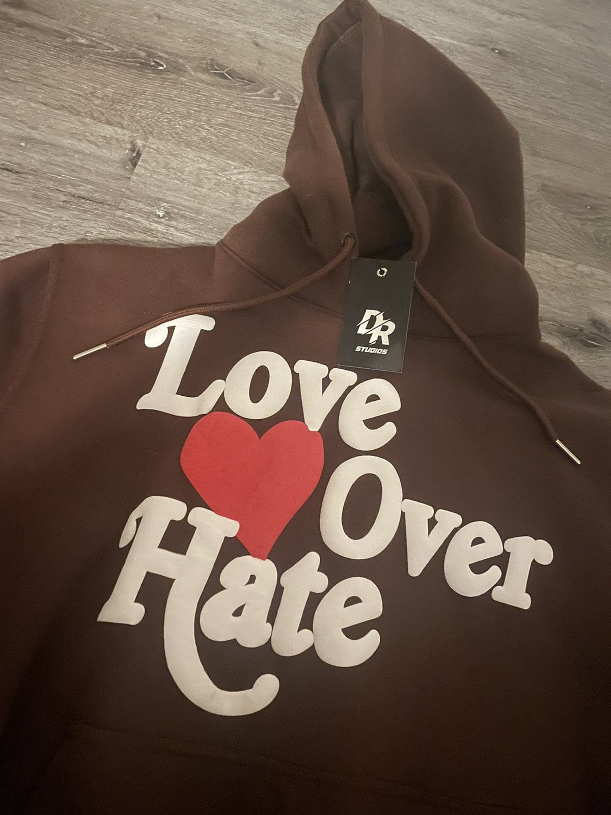 Streetwear × Vintage Dior Ray studios “ Love over Hate “ Puff print ...