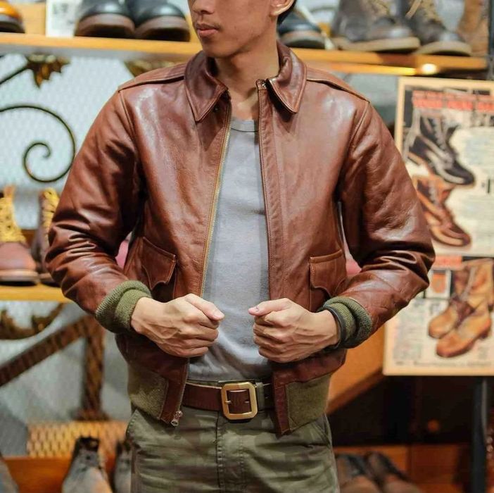 The Real McCoy's The Real Mccoys Leather Type A-2 Original Made Japan ...