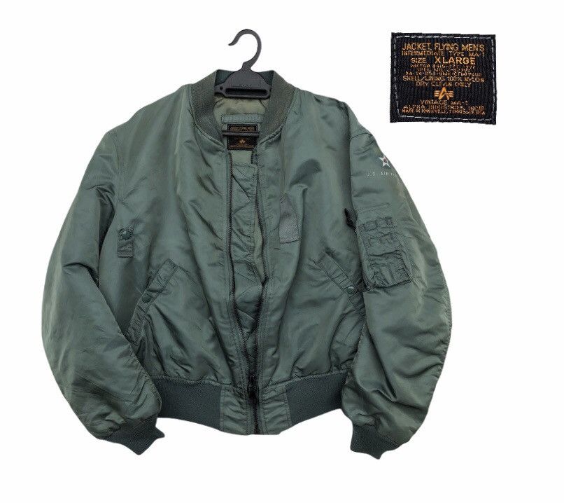 Alpha Industries 🔥Vintage Alpha US. Air. Force MA-1 Flight Jacket | Grailed
