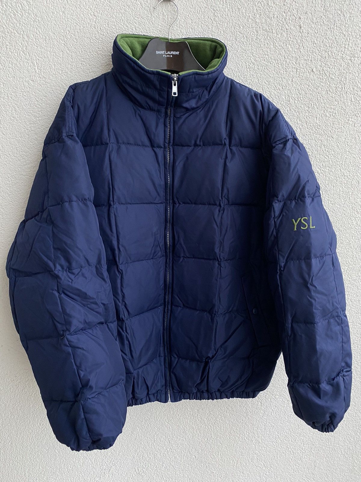 Vintage × Yves Saint Laurent Puffer Winter YSL Down Jacket Warm YSL ...
