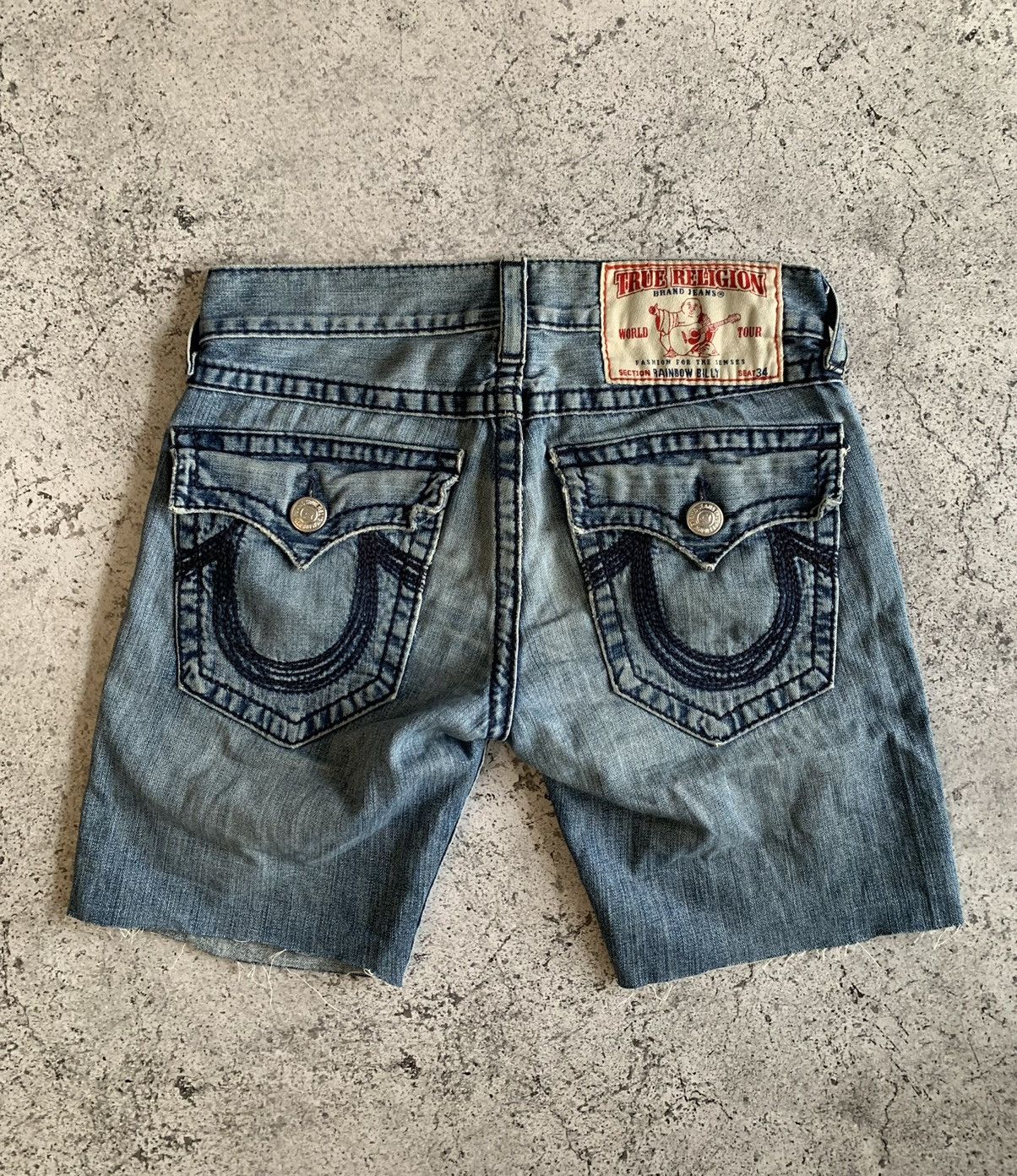 True Religion True religion rainbow billy shorts | Grailed