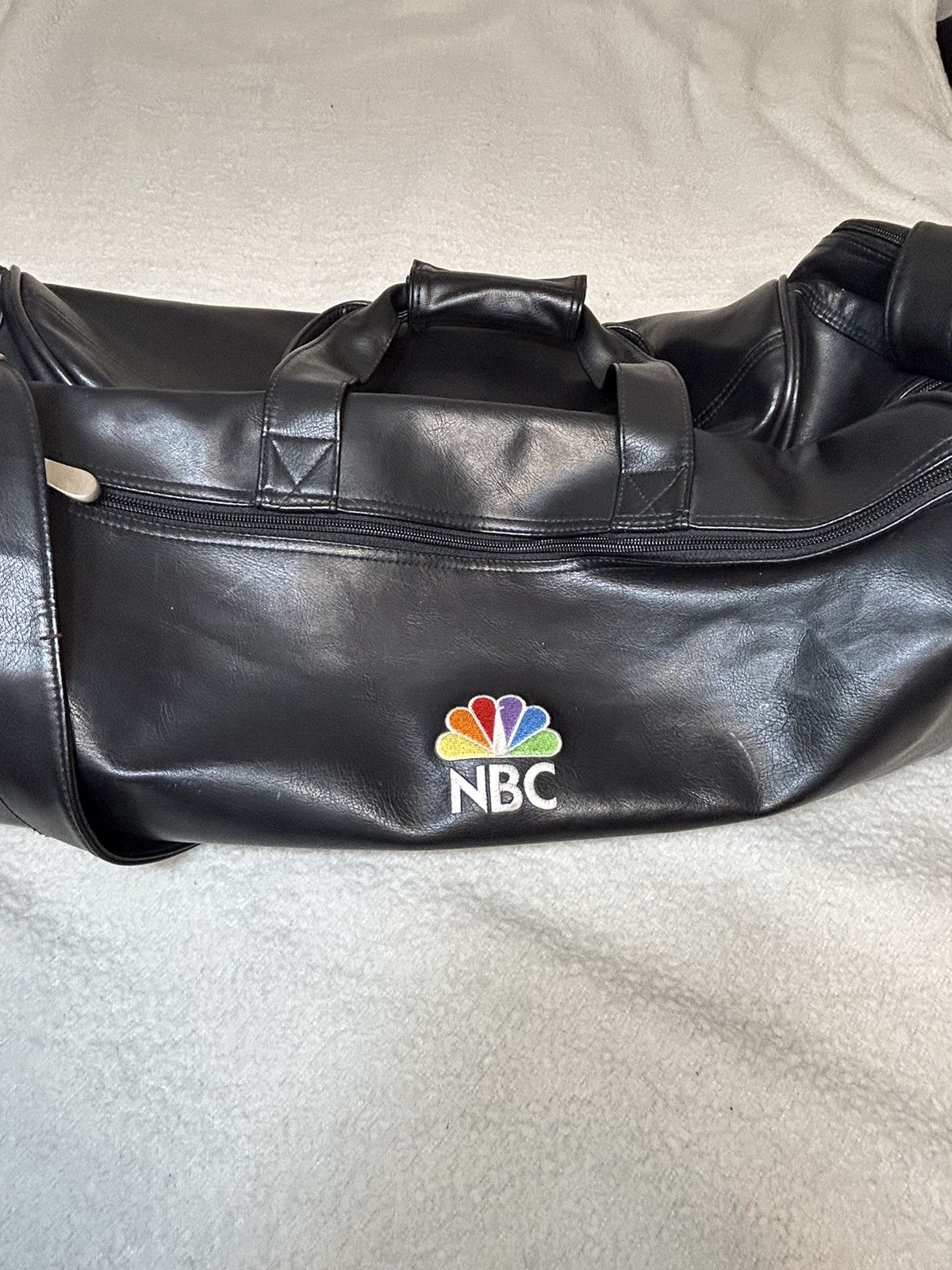 Bag × Vintage NBC News Leather Duffle Bag | Grailed