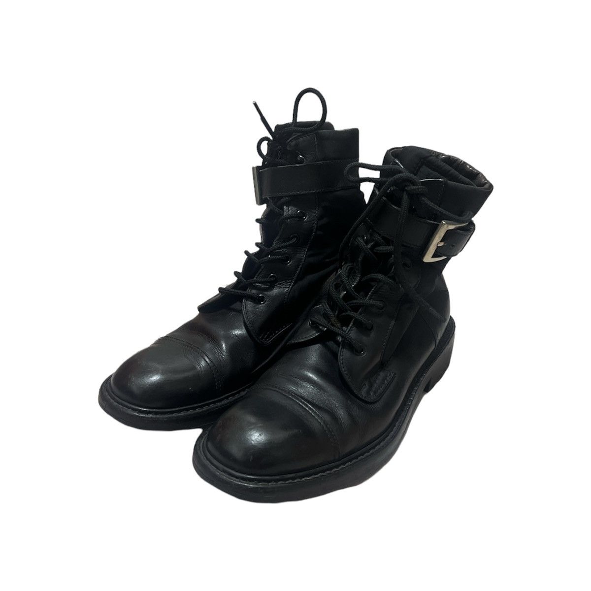 Prada Prada Combat Boots with Buckle | Grailed