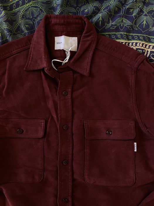 Adsum Italian Moleskin Flannel Workshirt BNWT | Grailed