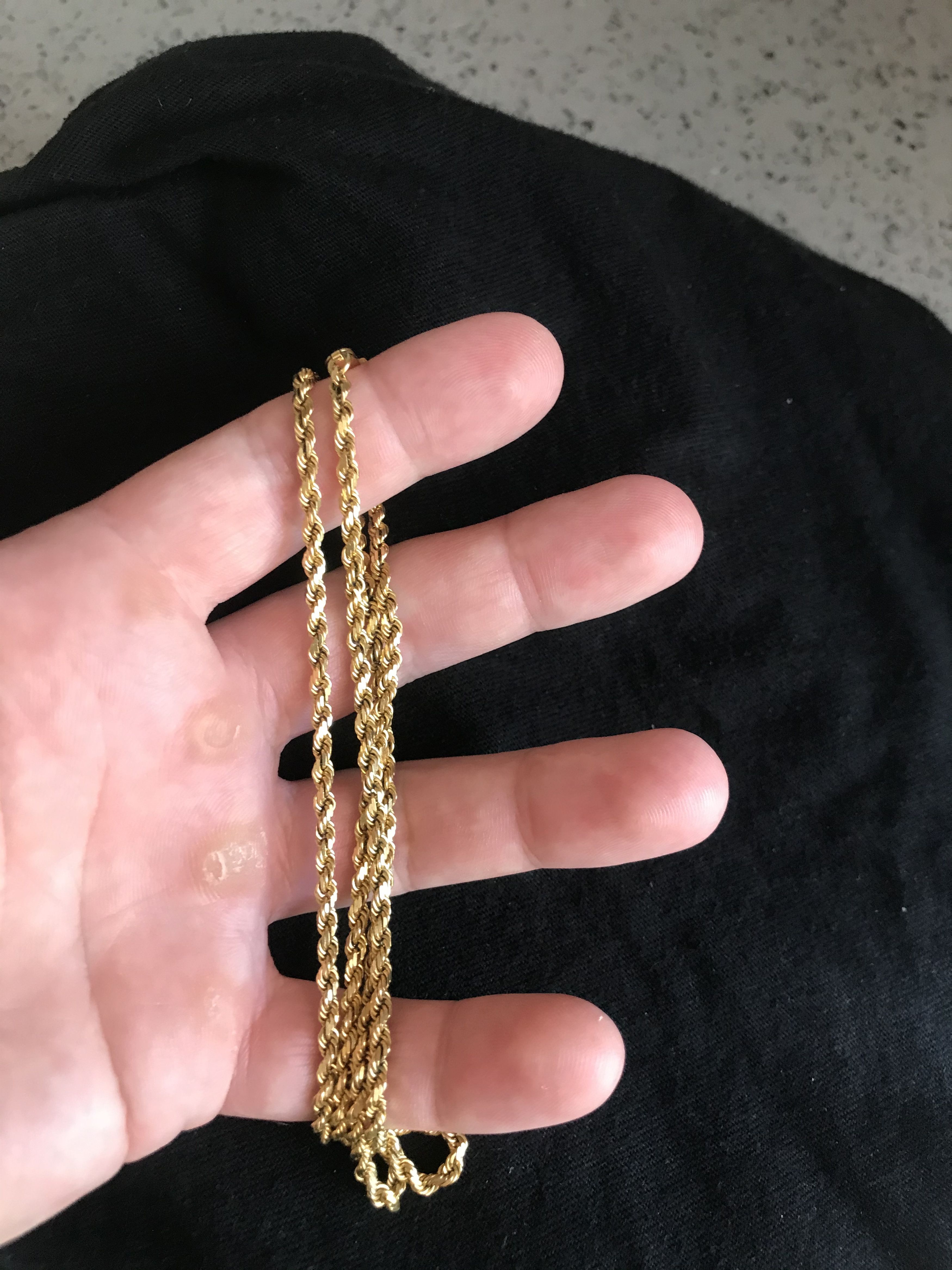 10k Solid Gold Men’s 10k Gold Rope Chain 15.7G | Grailed