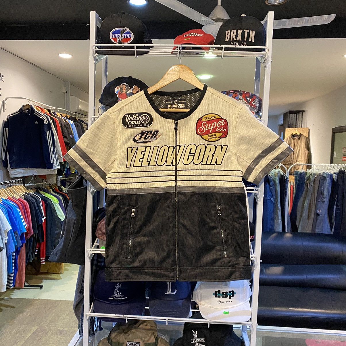 Sports Specialties Vintage Yellow Corn Sledge Hammer Racing Jacket Like ...