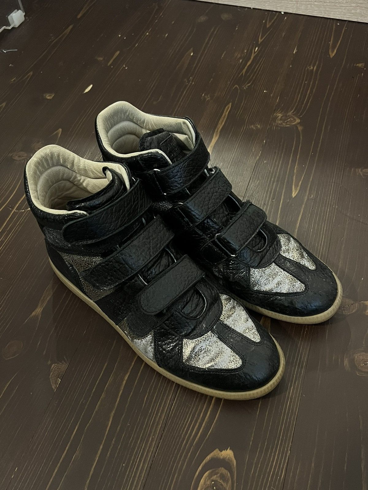 Maison Margiela Maison Margiela GAT Replica Velcro Hi-top Sneakers ...