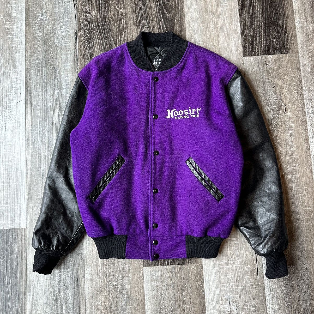 Varsity Jacket × Vintage Vintage 1990s Hoosier Tire Racing nascar ...