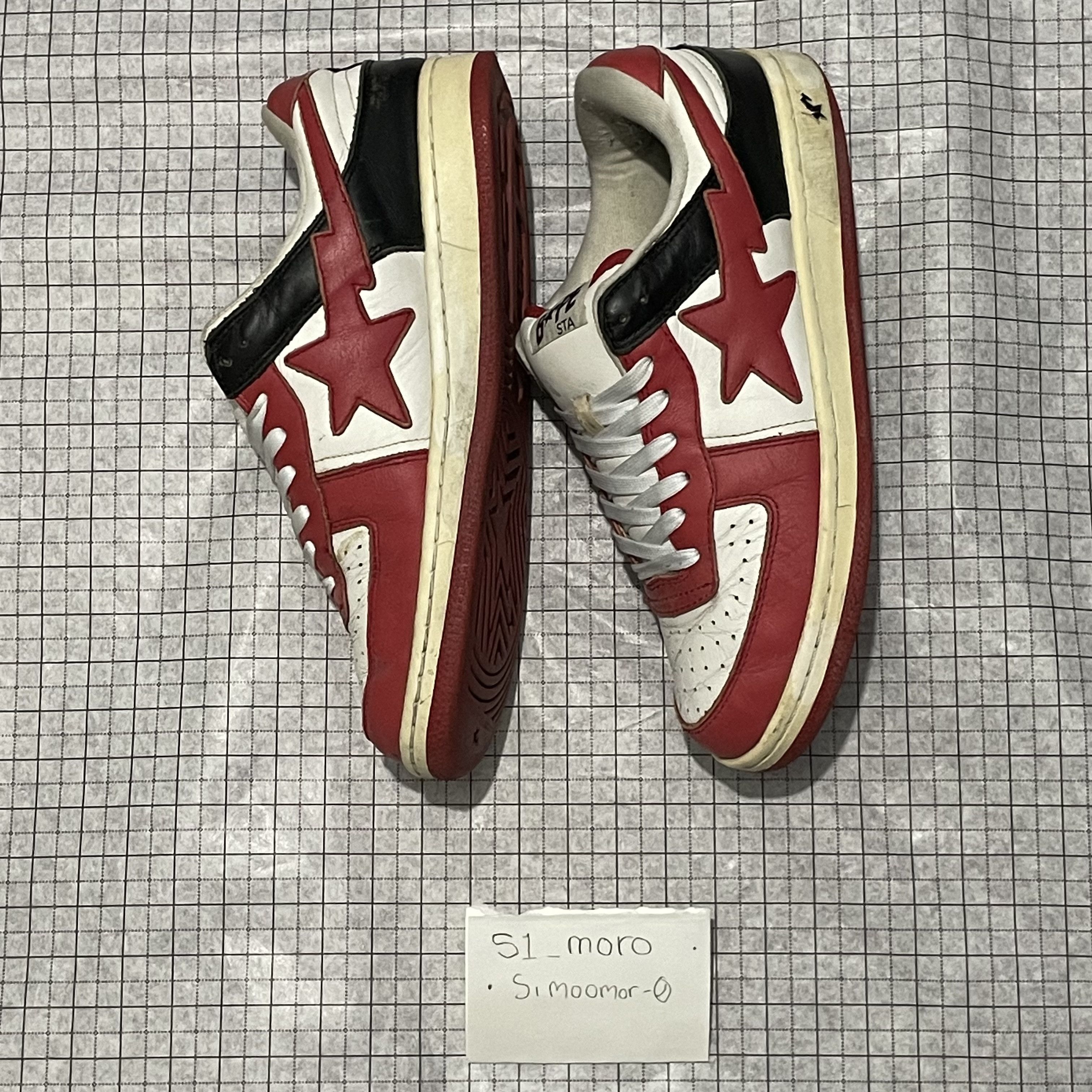 Bape A Bathing Ape OG Sk8 Sta Red Black | Grailed