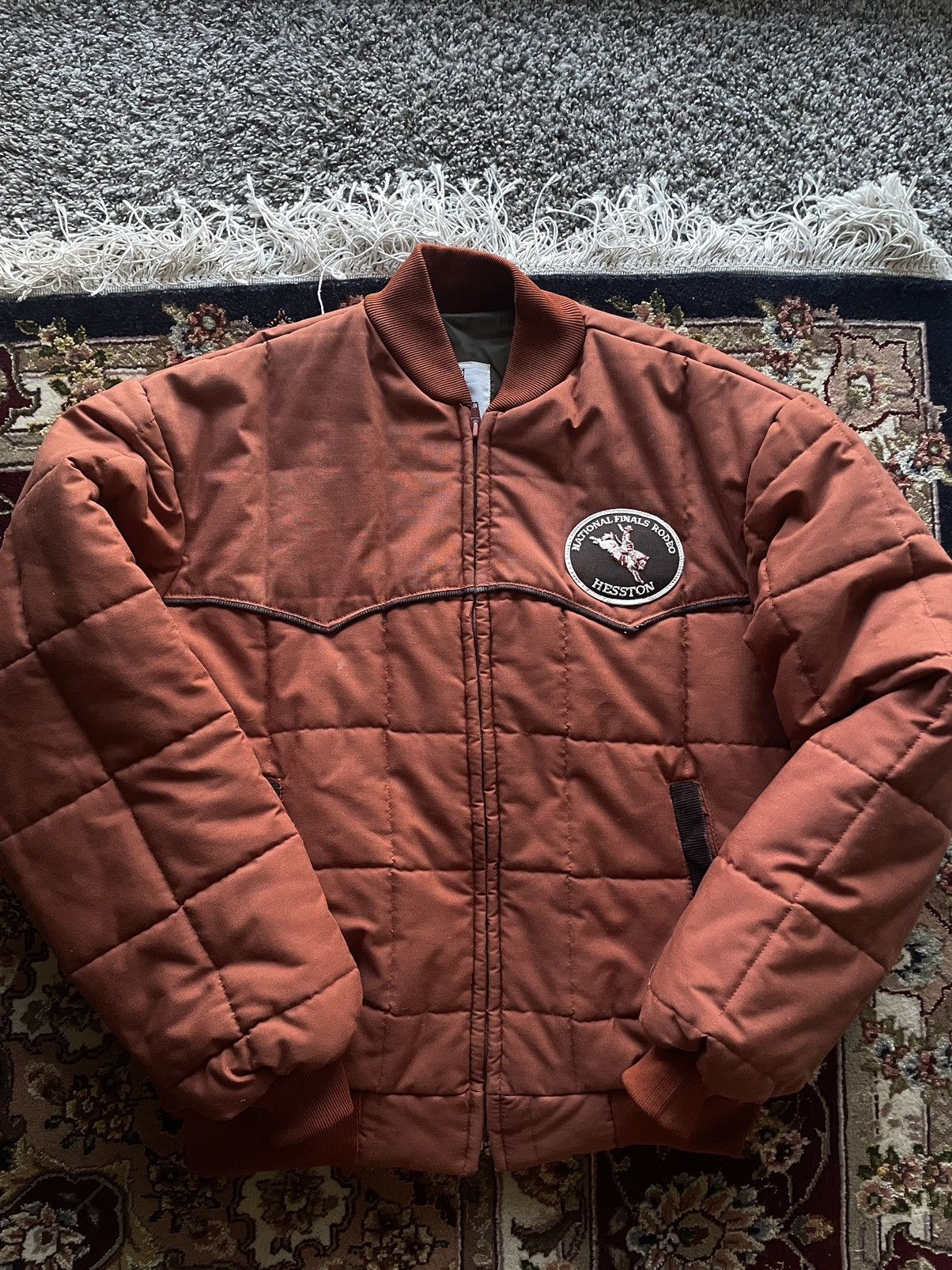 Japanese Brand × Varsity Jacket × Vintage Vintage 90s RODEO PUFFER ...