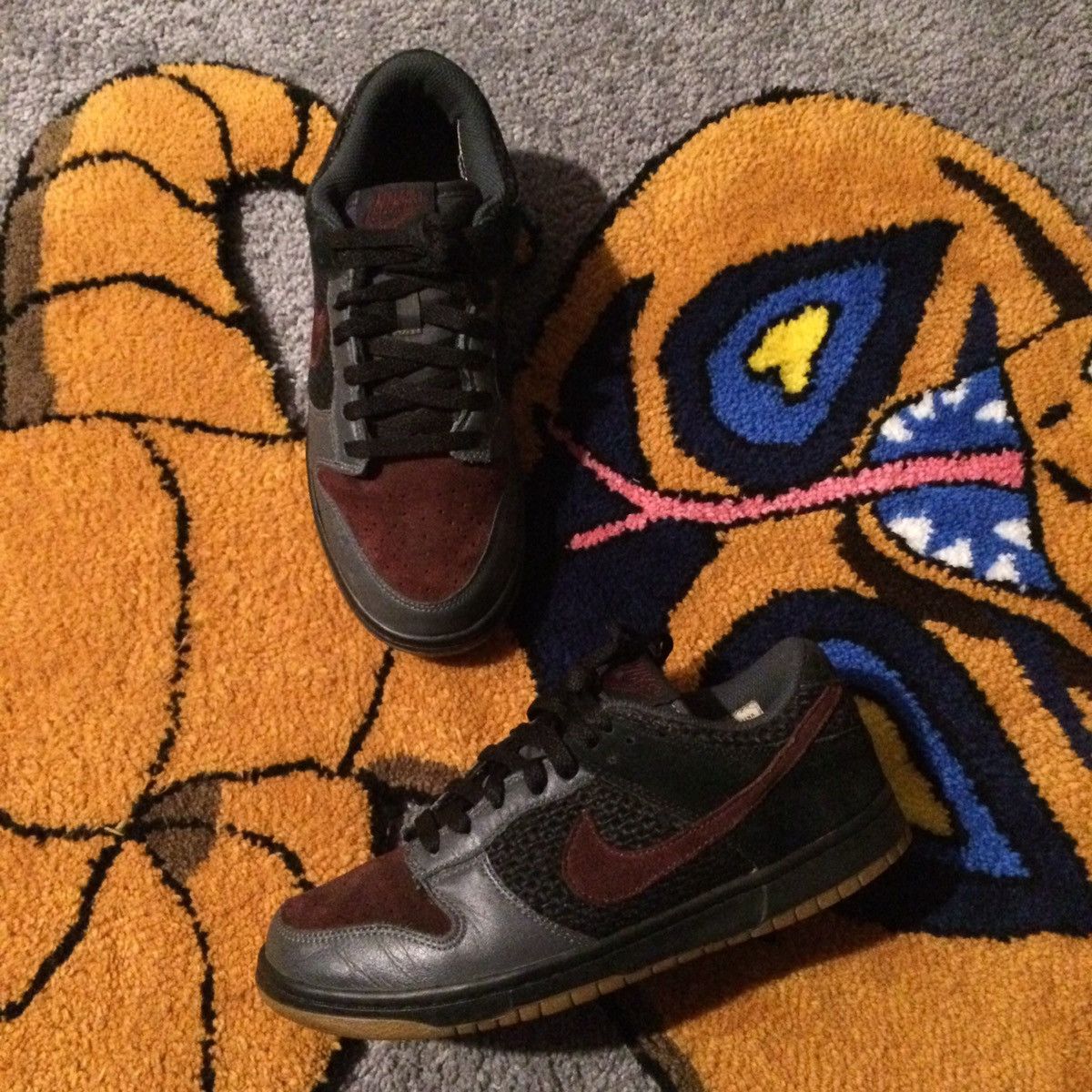 Nike 2007 Nike Dunk Low CL Black / Burgundy Gum | Grailed