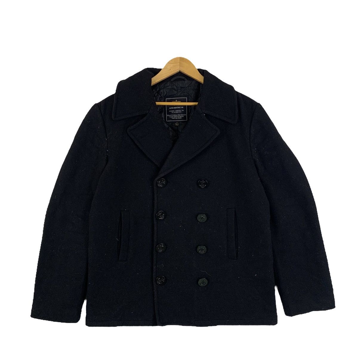 Alpha Industries × Vintage Vintage ALPHA INDUSTRIES Military Army Wool ...