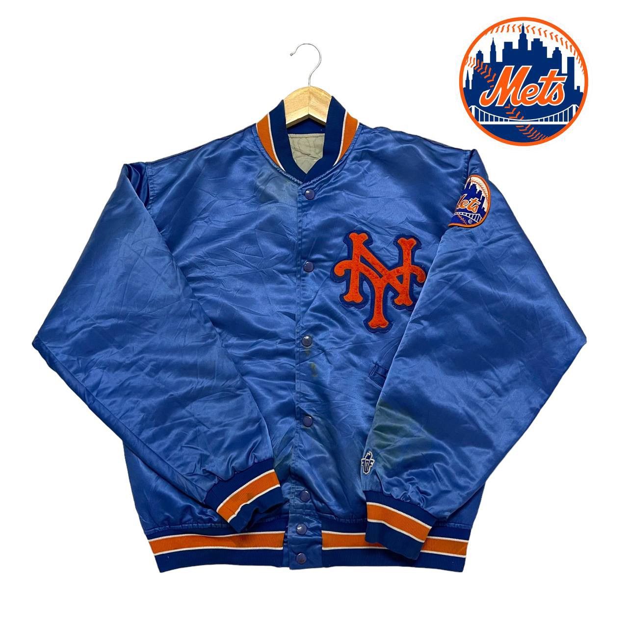 Vintage Vintage 90s Varsity Jacket Mlb New York Mets Fan Apparel | Grailed