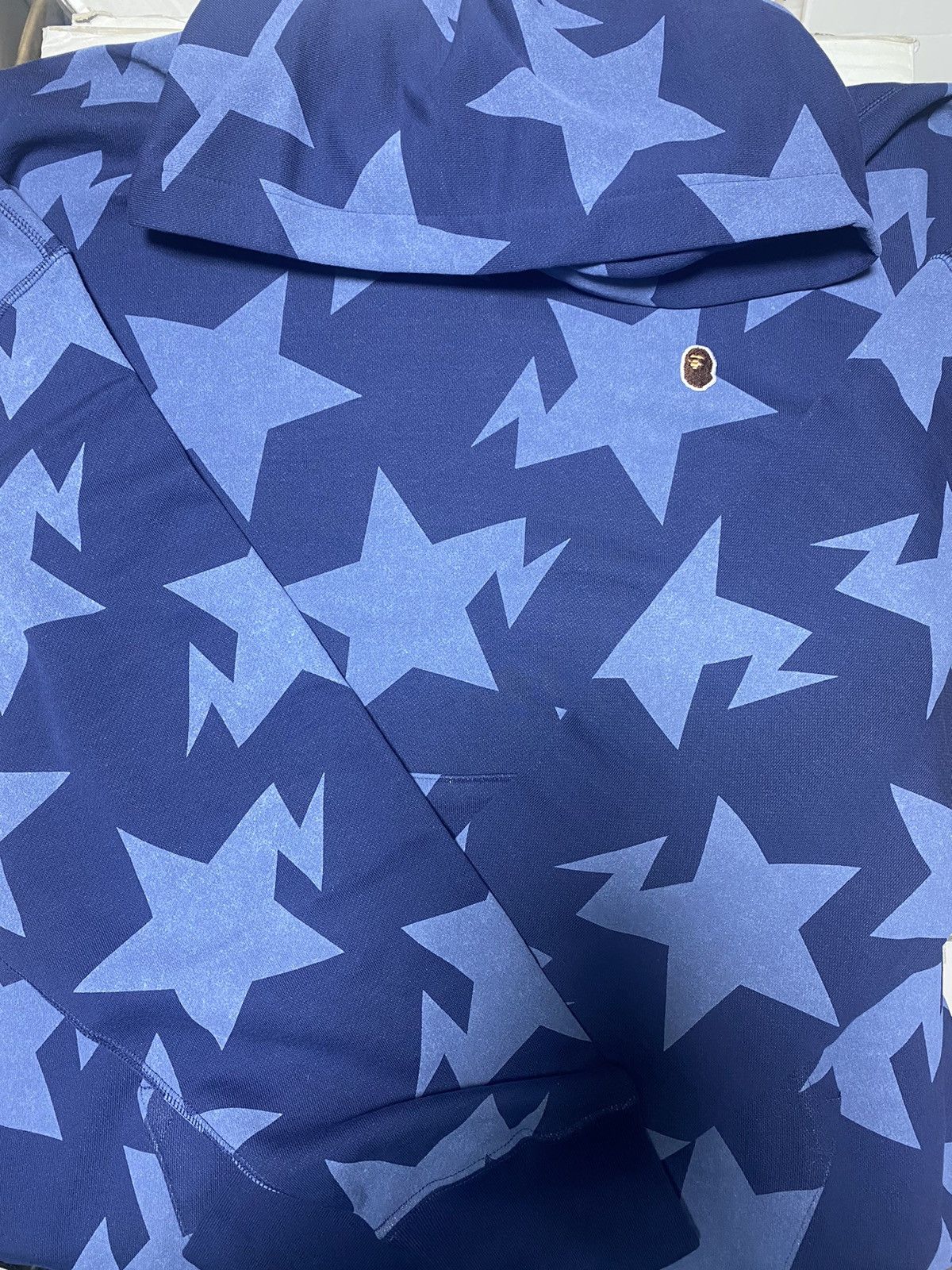 Bape NEW bape STA PATTERN pullover hoodie | Grailed