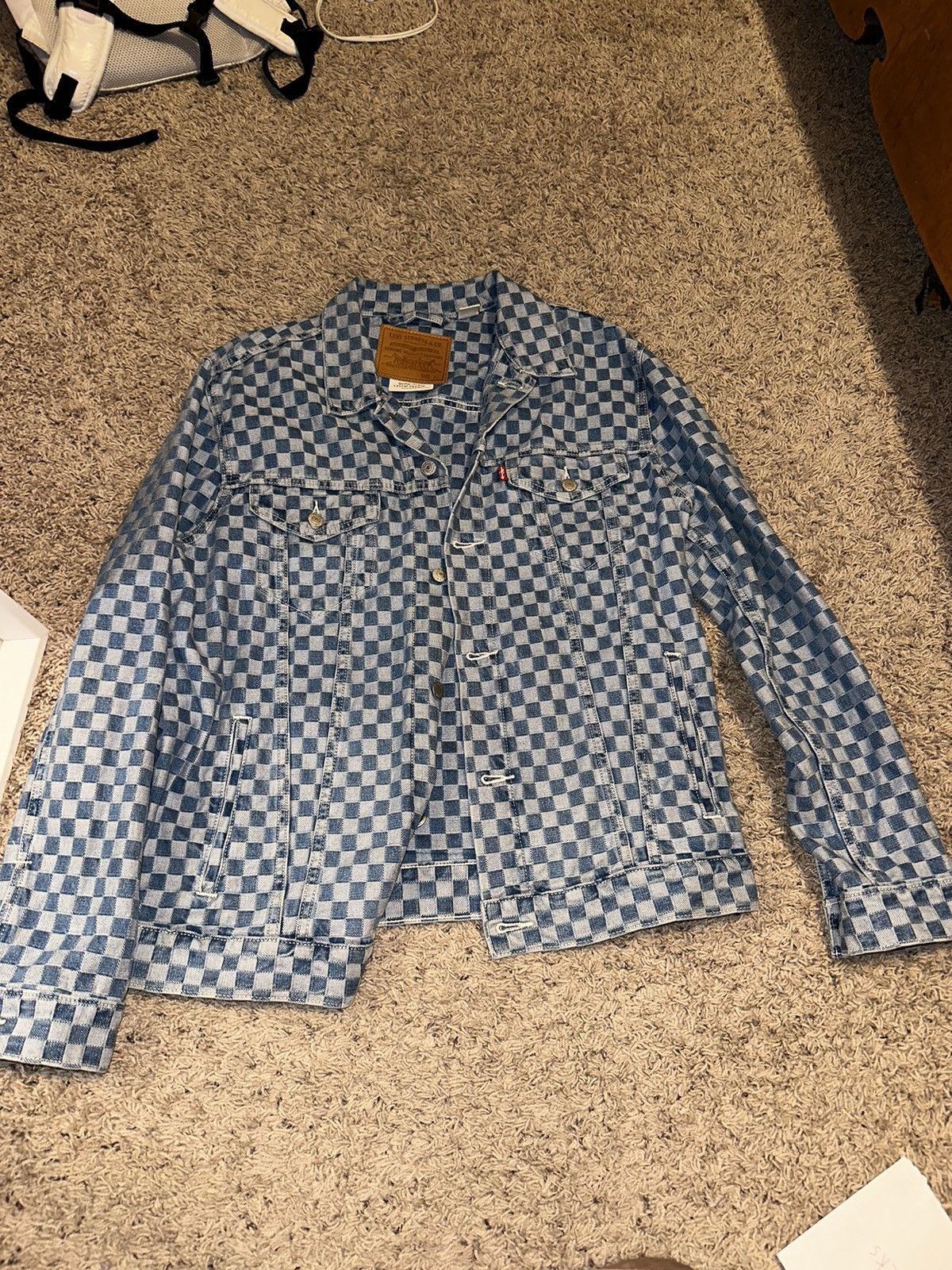 Levi's Levi’s checkered Jean jacket | Grailed