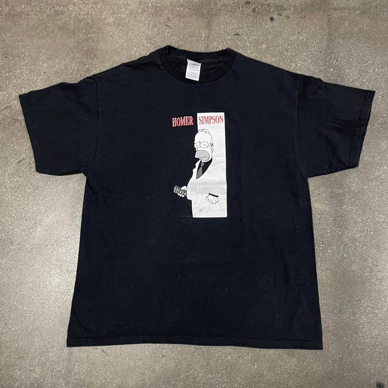 Gildan Vintage the simpsons homer scarface tv cartoon shirt | Grailed