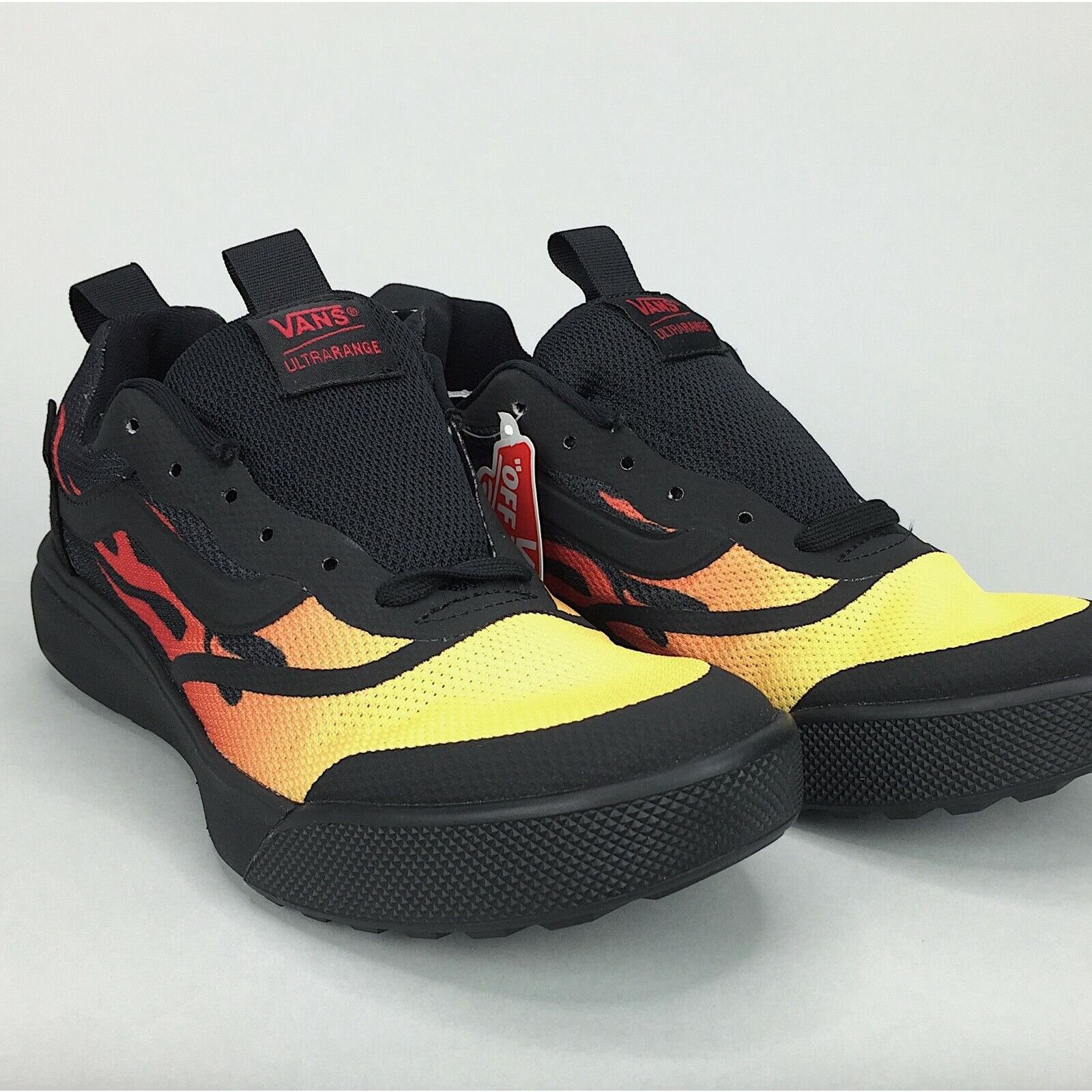 Vans New VANS UltraRange Rapidweld (Flames) Black Mesh Hybrid Skate ...