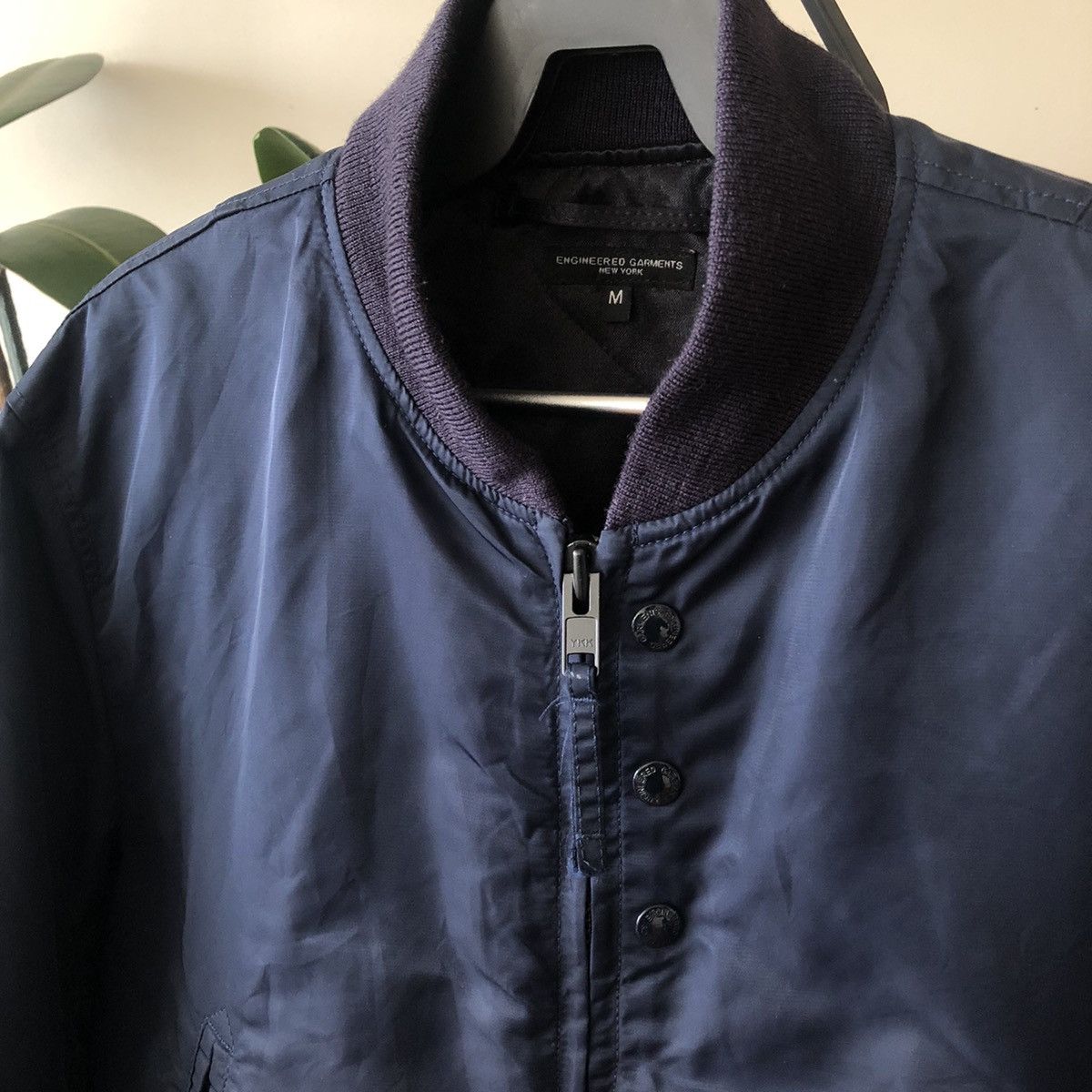 Engineered Garments Aviator Jacket Flight Satin Nylon | Grailed