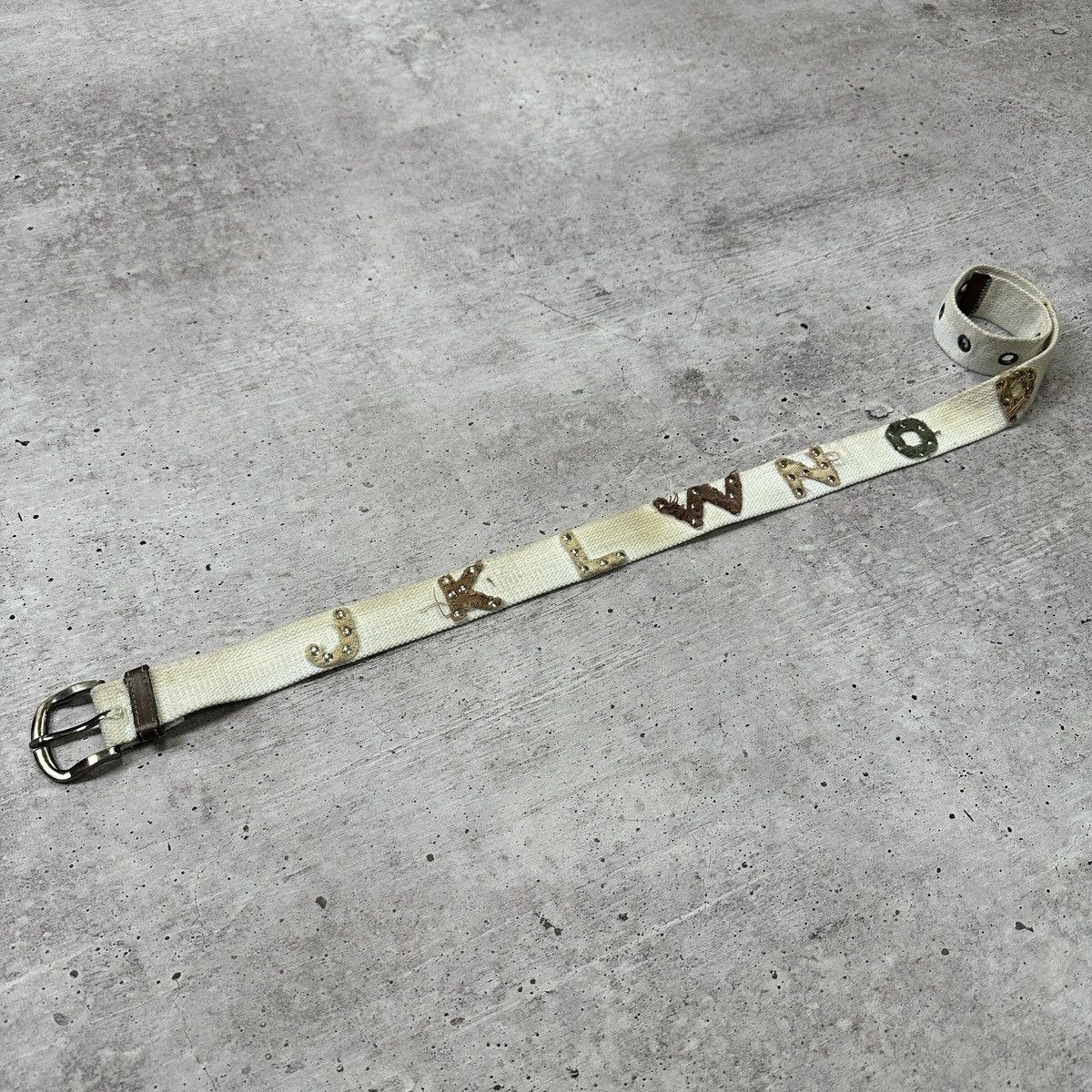 Japanese Brand × Streetwear Avant Garde Letters Belt Japanese Style ...