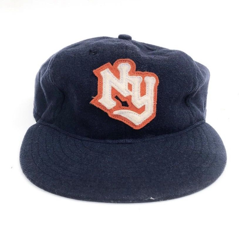 Ebbets Field Flannels × Streetwear Wool cap “NY” logo by ebbets field ...