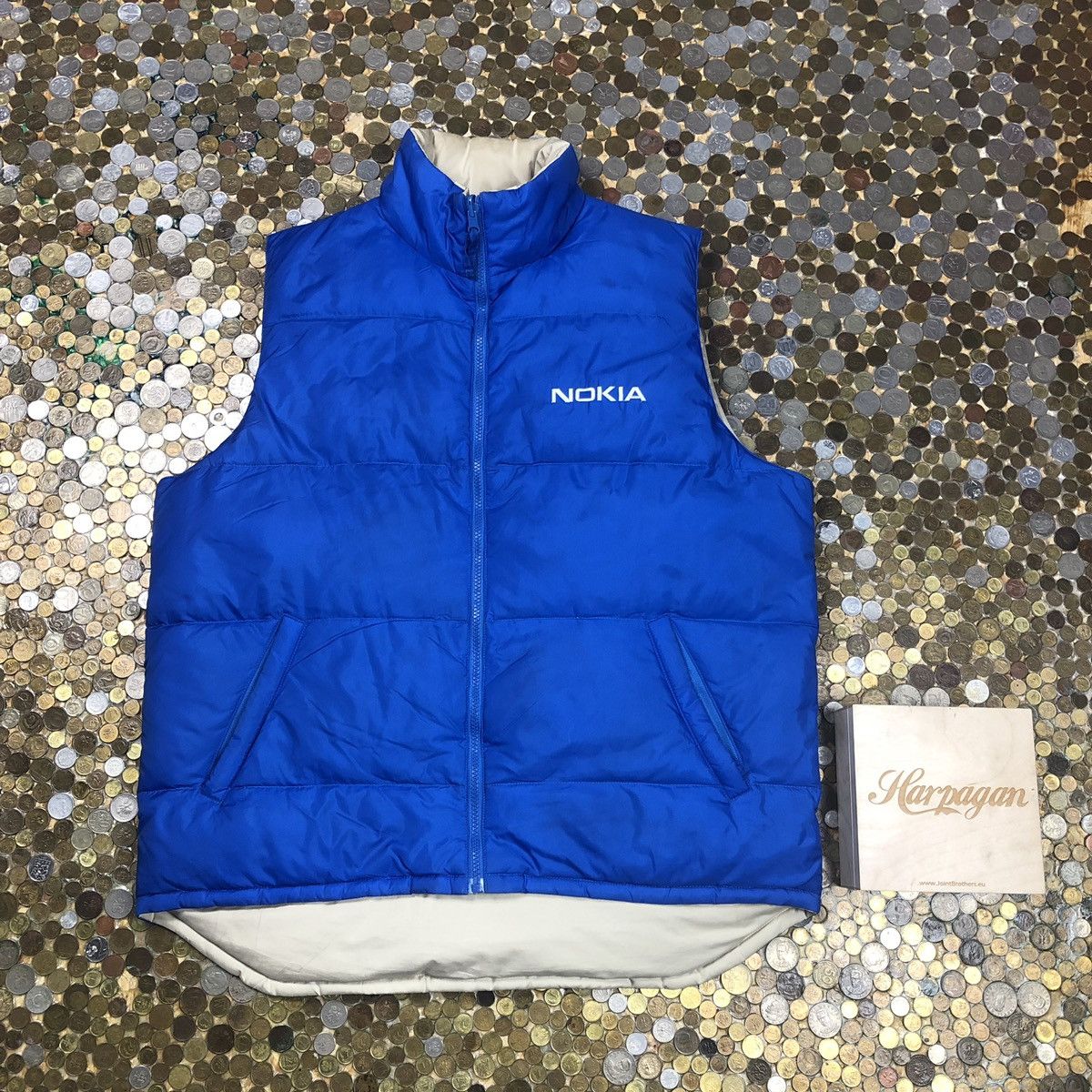 Vintage Nokia puffer vest | Grailed