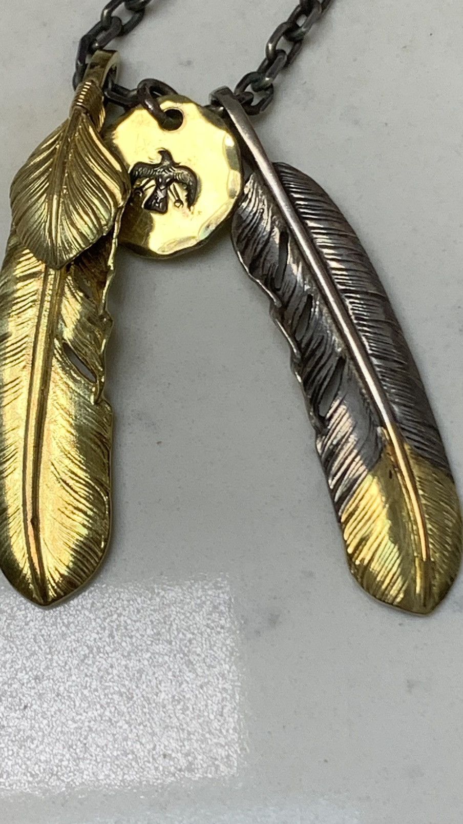 Goros Goro's vintage custom XL full gold eagle pendant | Grailed