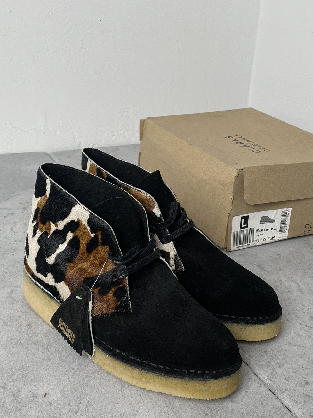Clarks Clarks Original Desert Boot Cow print | Grailed