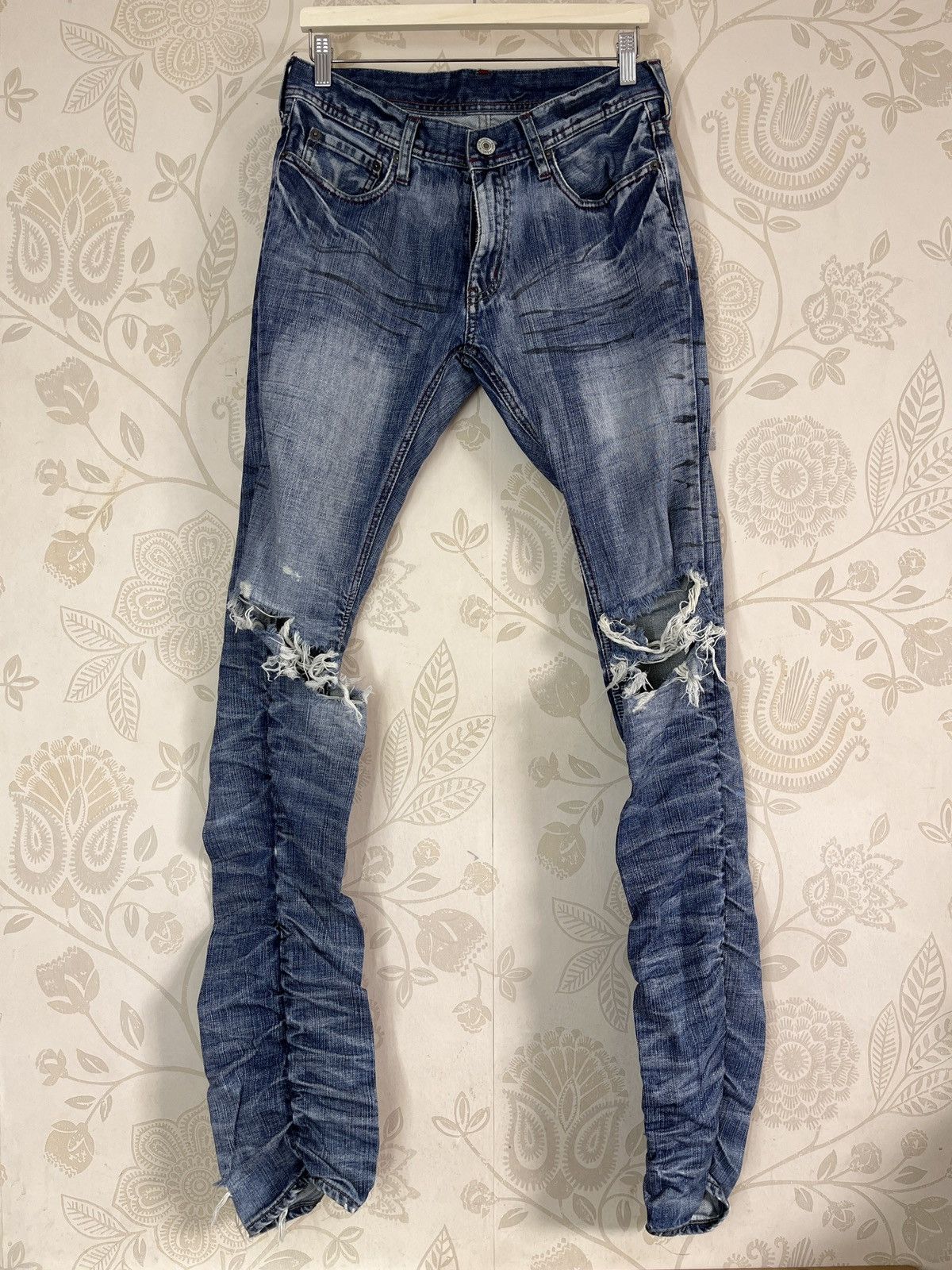 Japanese Brand Edge Rupert Denim Jeans Distressed Twisted Leg Japanese ...