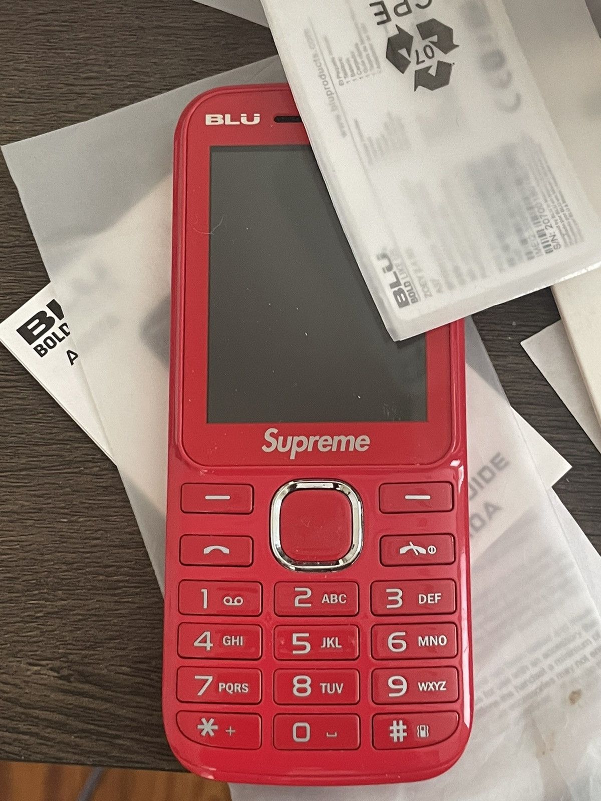 Supreme Authentic SUPREME BLU Burner Phone (in Box) | Grailed