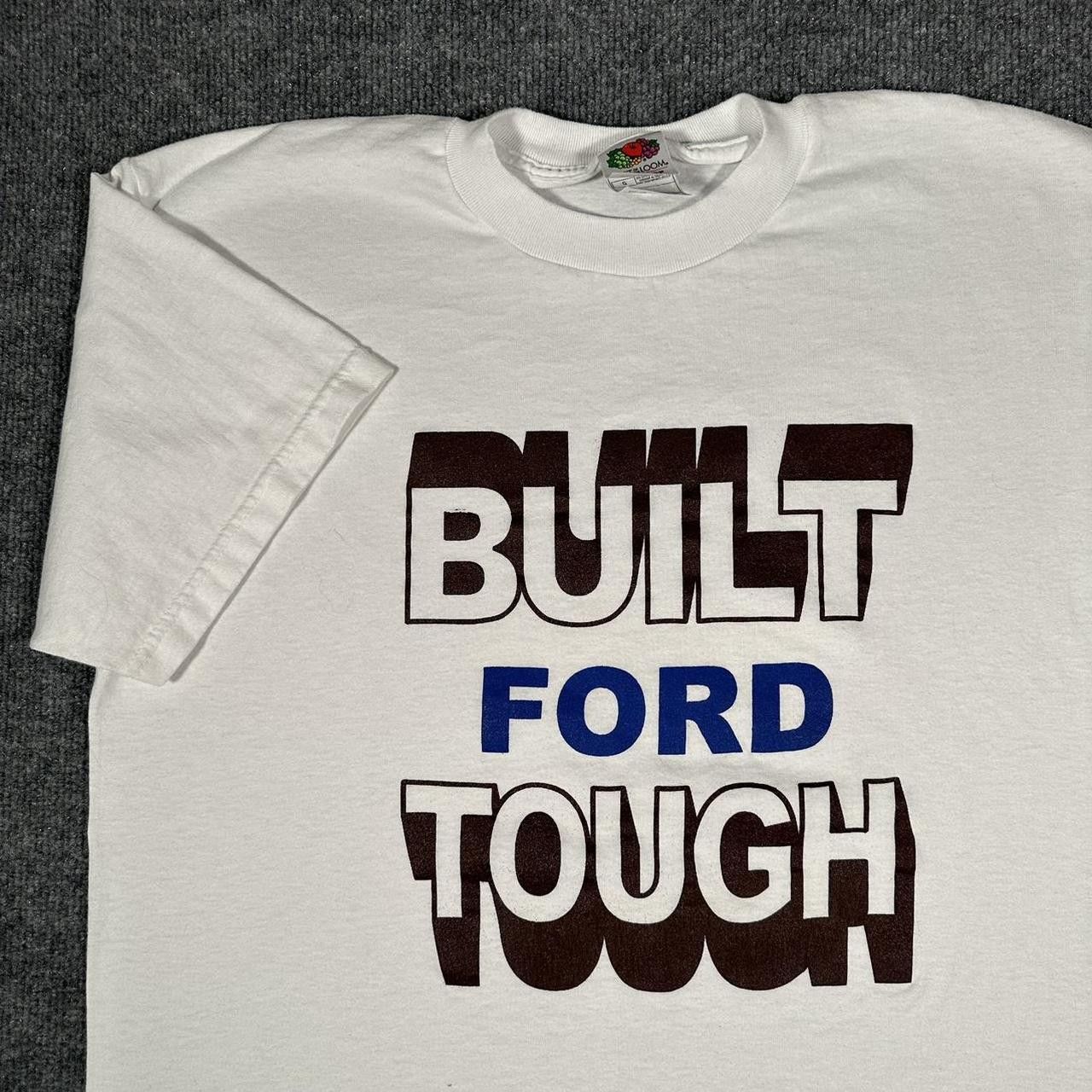 Ford × Vintage vintage white ford truck built tought t-shirt | Grailed