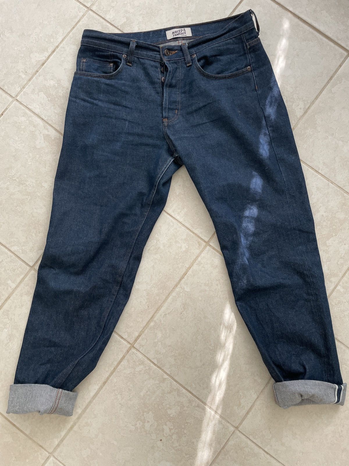 Naked & Famous Naked and Famous Classic Indigo in Easy Guy fit | Grailed