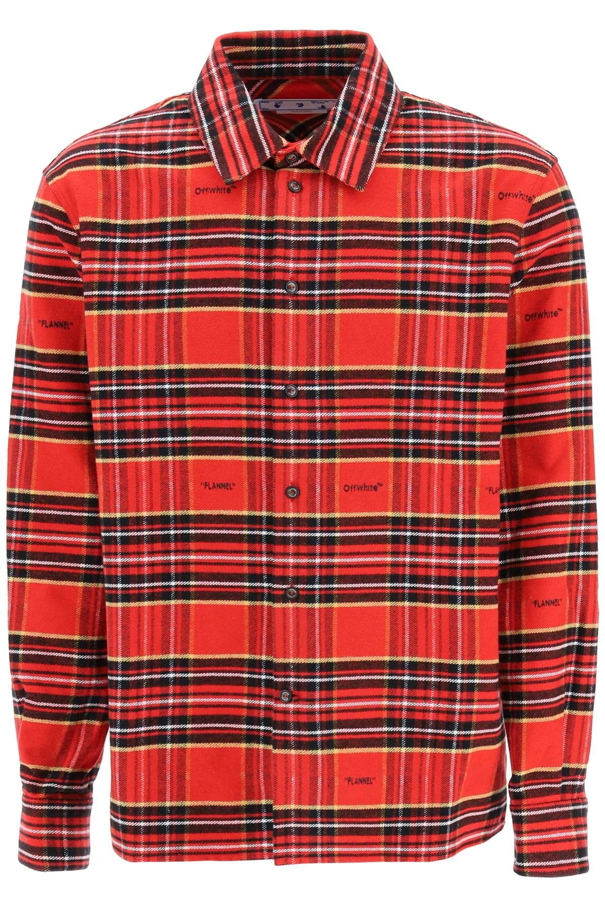 Off-White Off-white skate tartan flannel shirt | Grailed