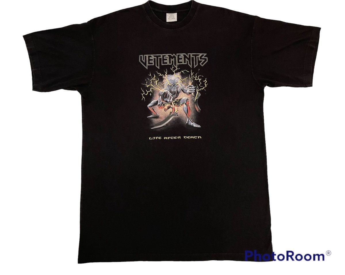 Vetements Vetements Limited Edition Life After Death Metal T-Shirt ...