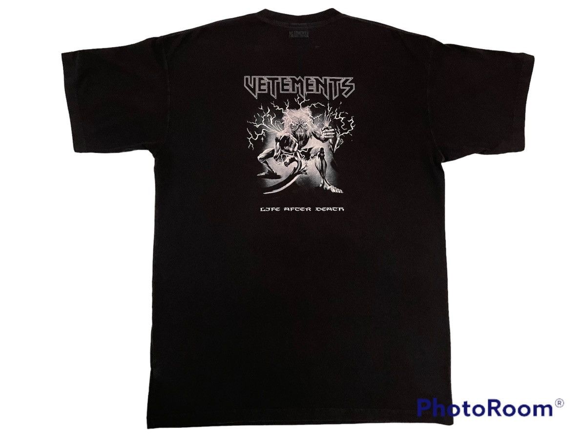 Vetements Vetements Limited Edition Life After Death Metal T-Shirt ...