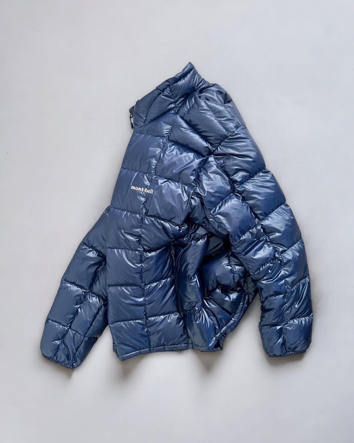 Montbell Montbell Royal Blue Nylon Goose Down Puffer Jacket | Grailed
