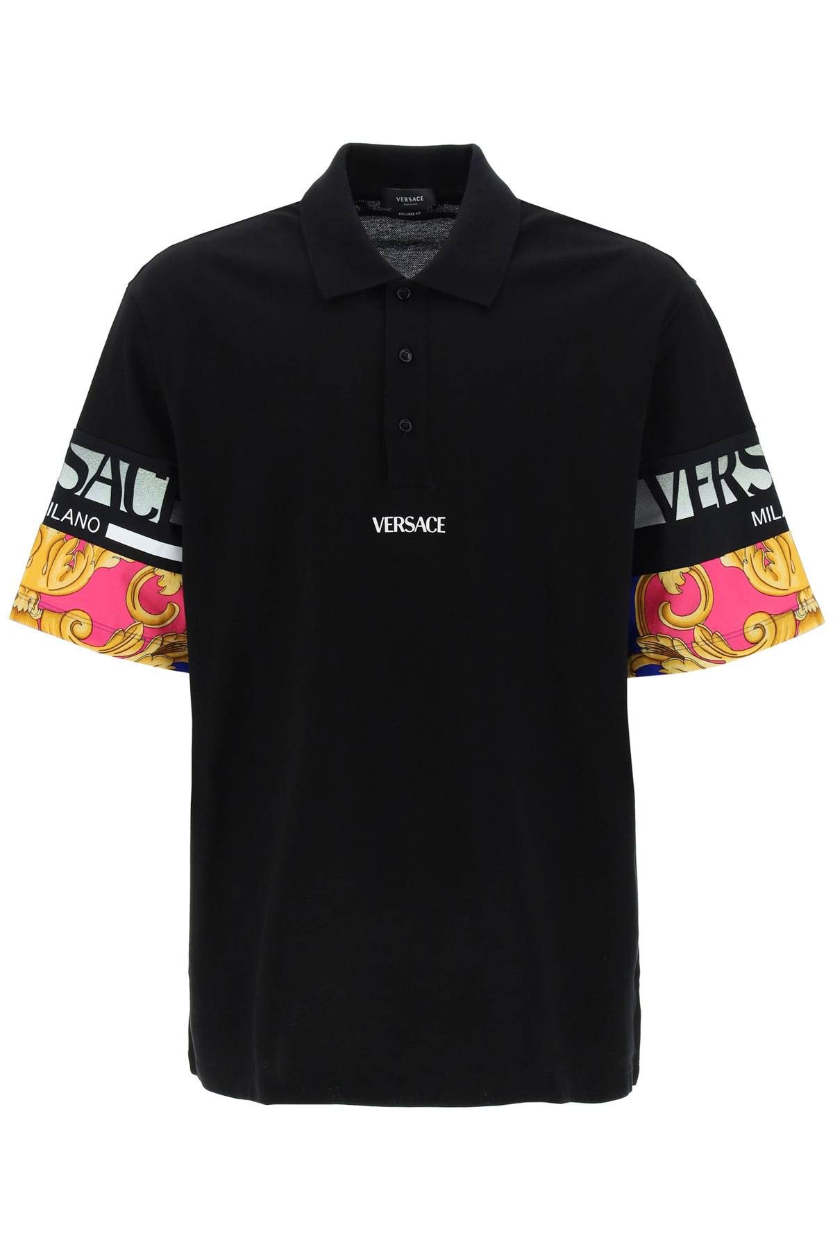 Versace Versace medusa renaissance college fit polo shirt | Grailed
