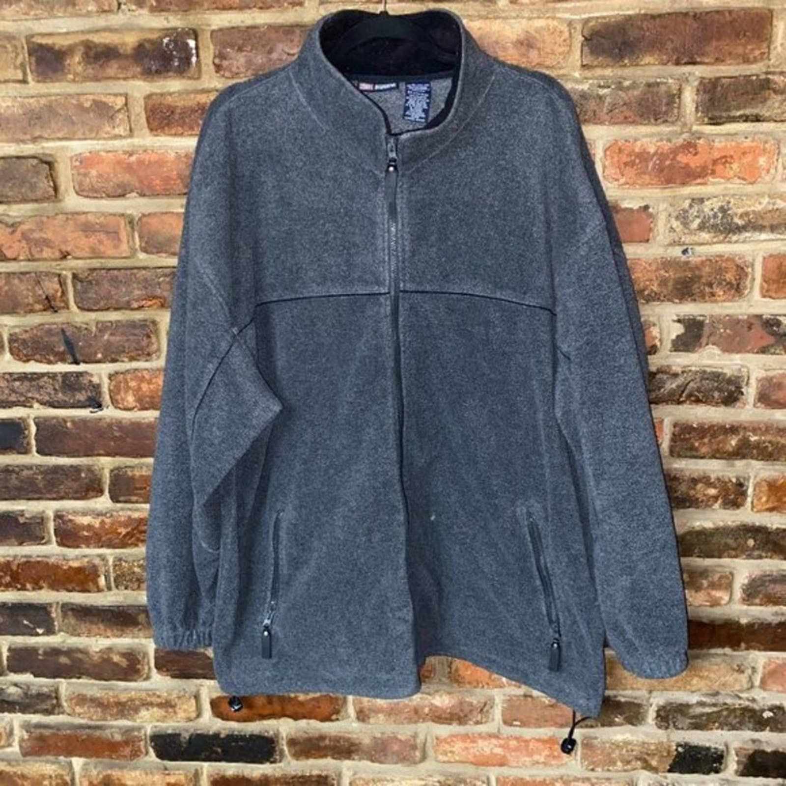 Faded Glory Faded Glory Vintage Gray Fleece Full Zip Jacket Size XL ...