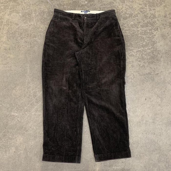 Polo Ralph Lauren vintage 90s Mocha Polo Ralph Lauren baggy corduroy pants | Grailed