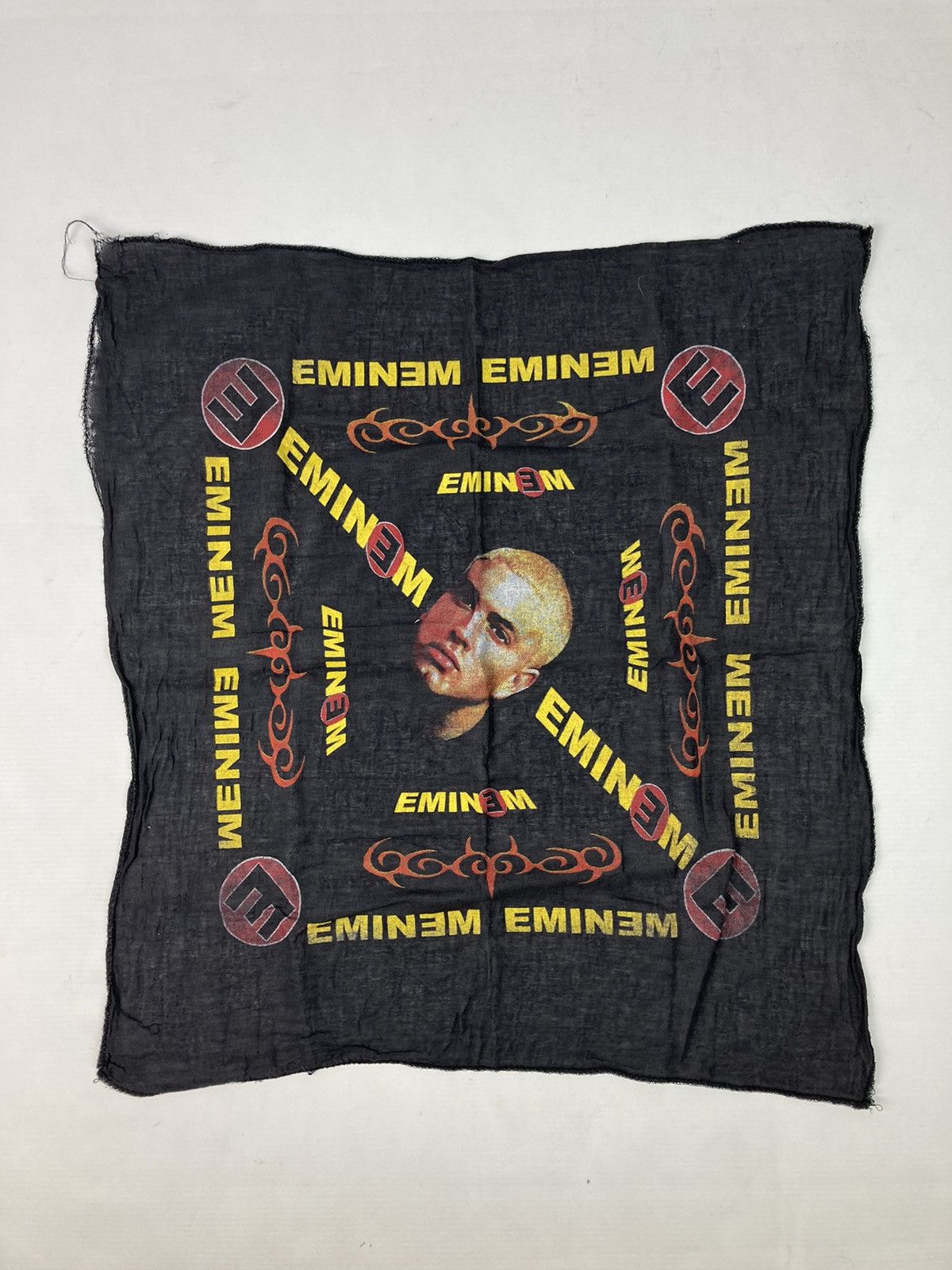 Band Tees × Eminem × Vintage Vintage Eminem bandana scarf monogram ...