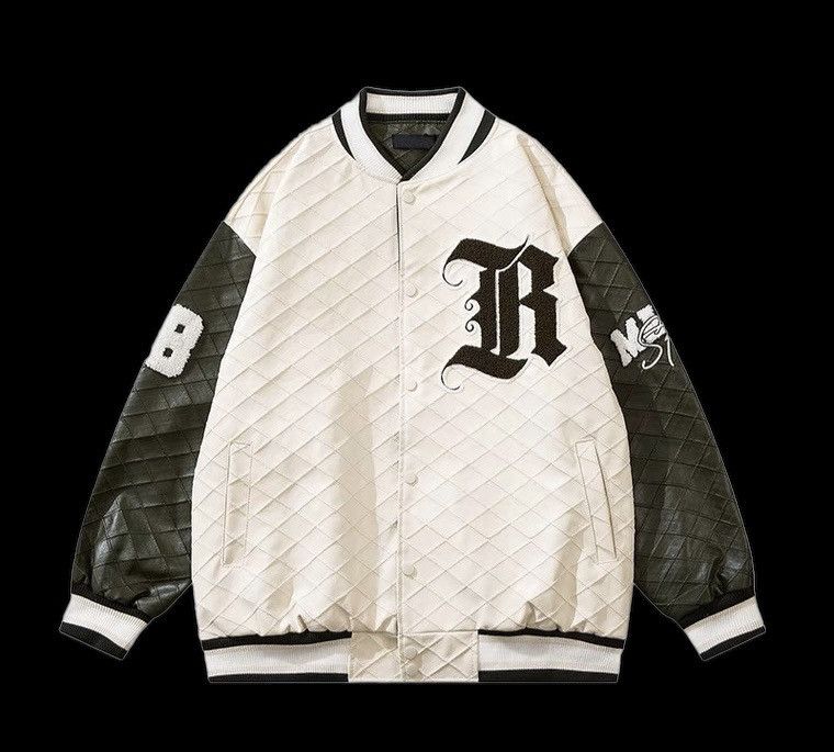 Japanese Brand × Varsity Jacket Stylo Big Logo Varsity Jacket Bomber ...