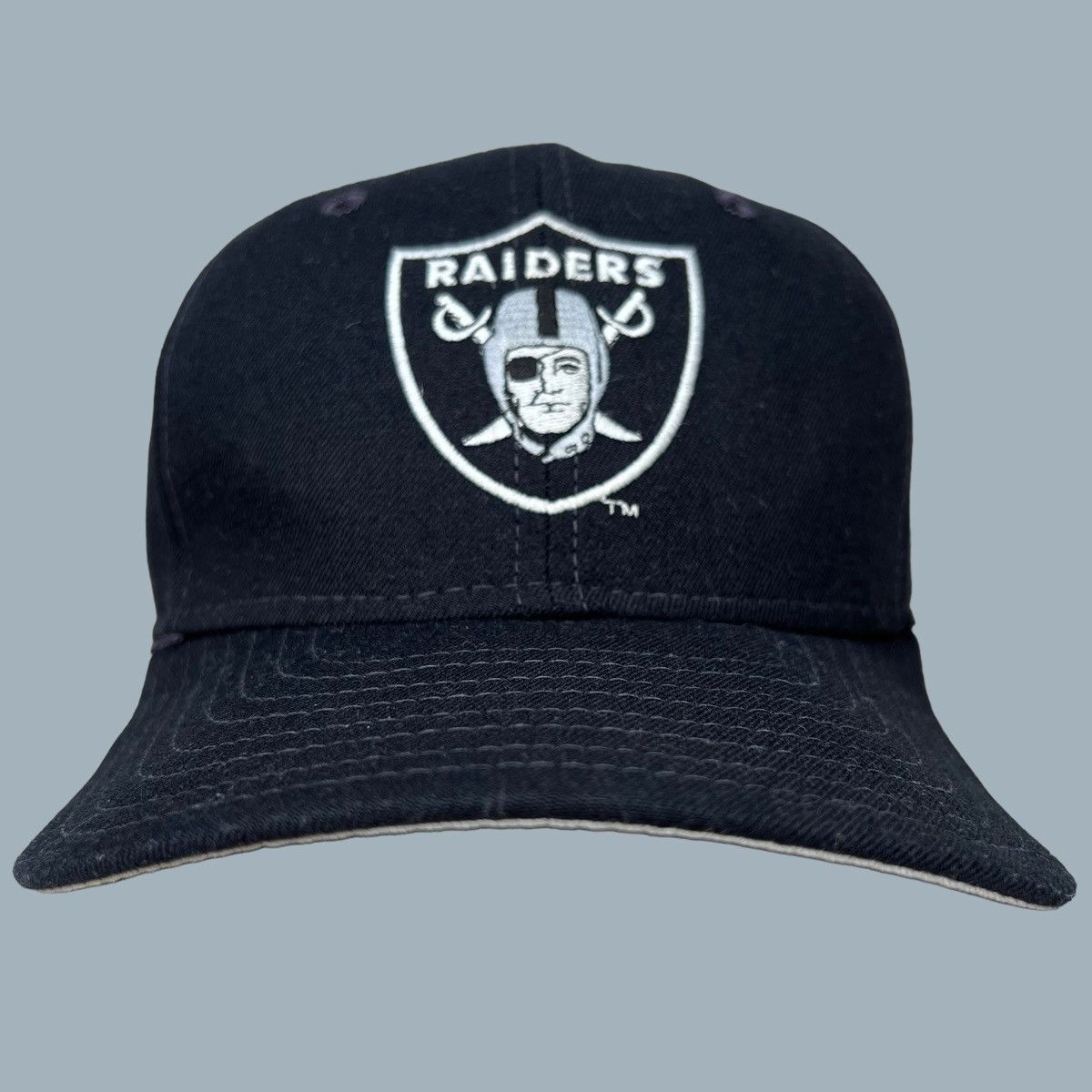 Vintage Vtg 1990s NFL Los Angeles Raiders Shield Plain Logo New Era ...