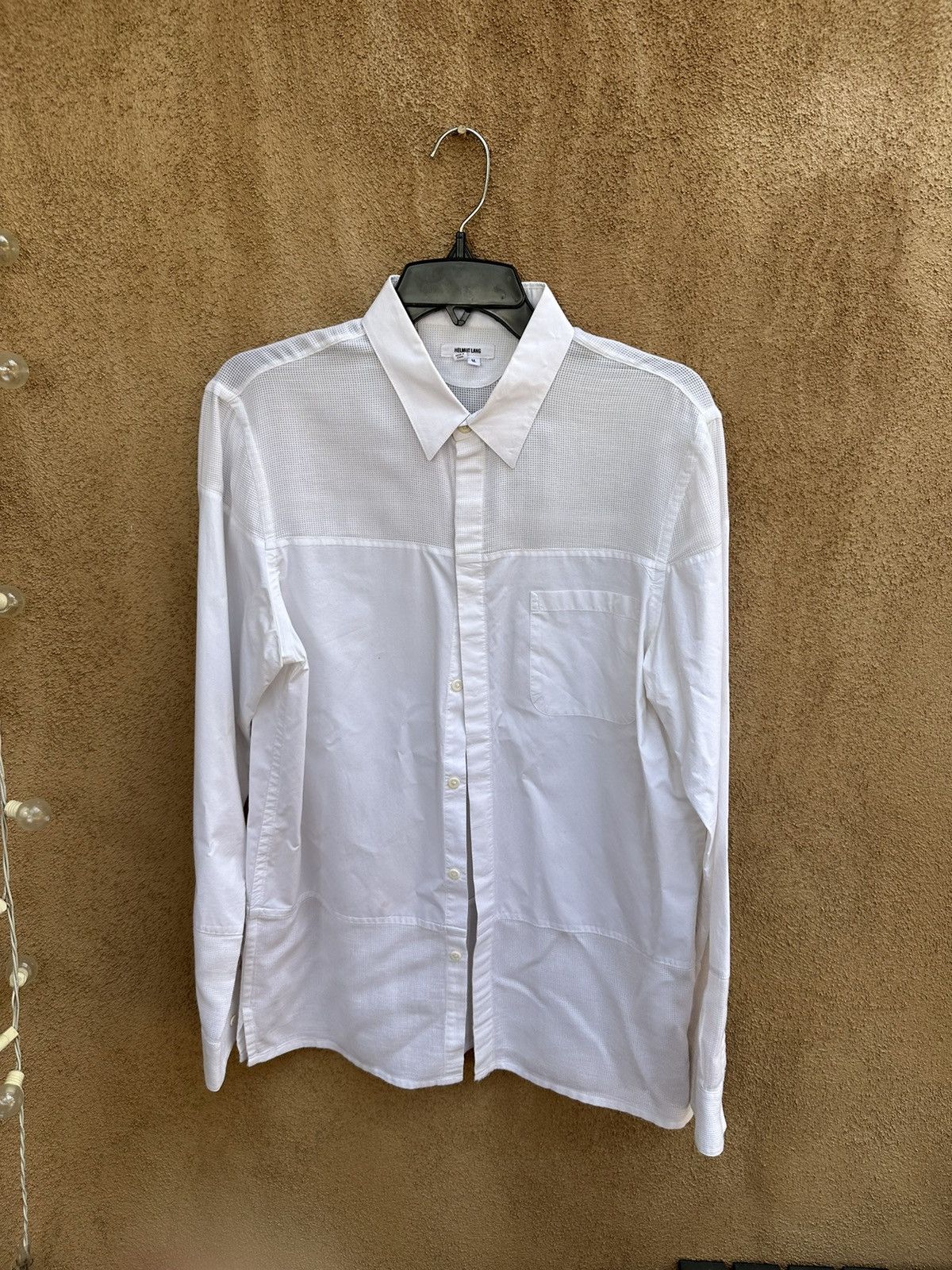 Helmut Lang hidden placket button up | Grailed