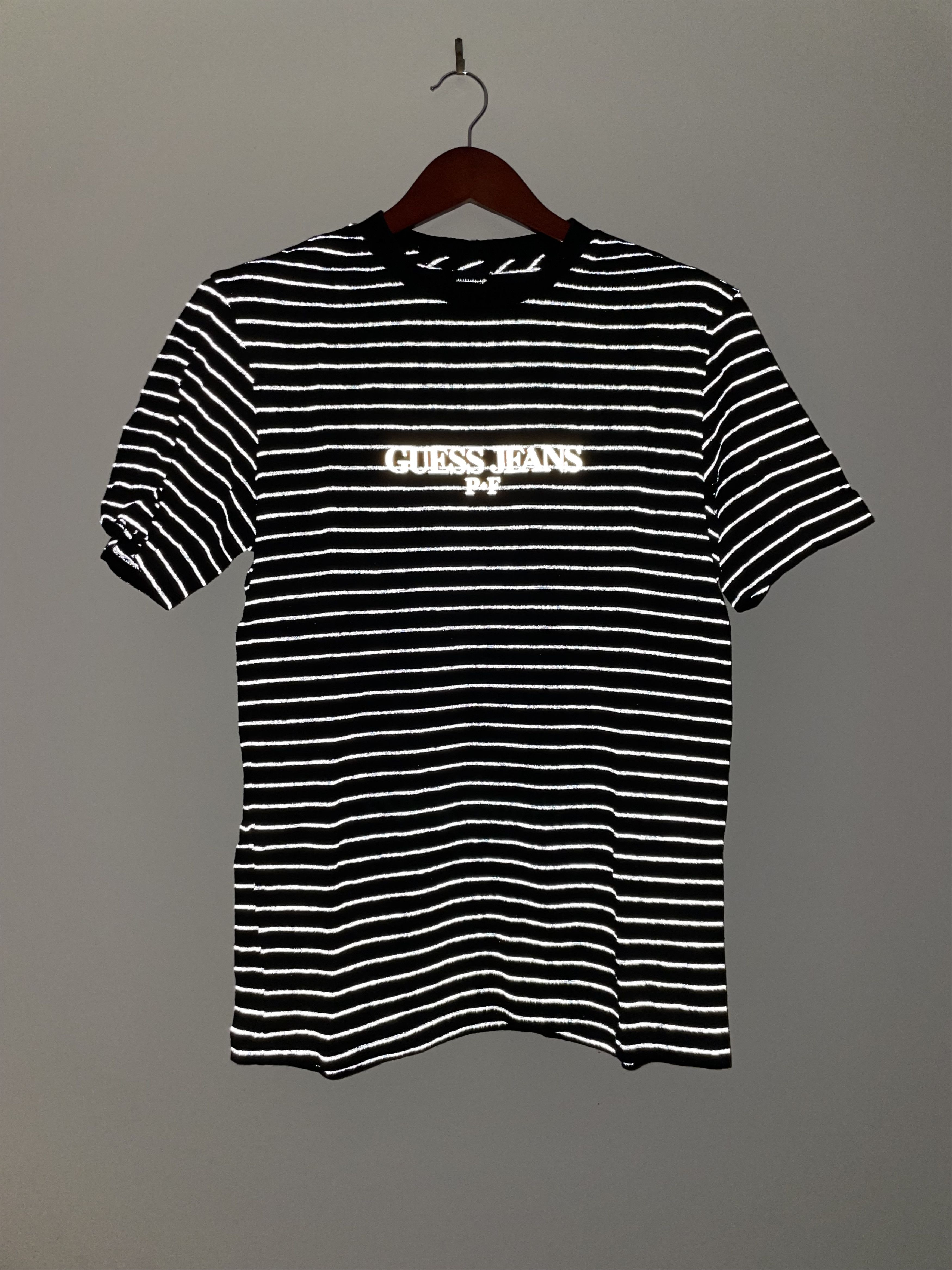 Guess × Places + Faces Guess x Places + Faces Reflective Tee Black | Grailed