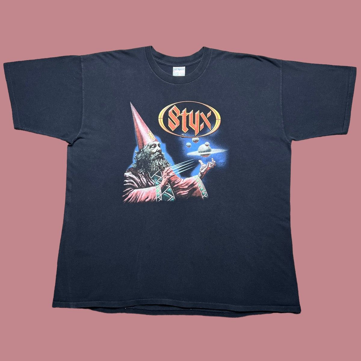 Band Tees × Streetwear × Vintage Vintage 2001 Styx Wizard Tour Band T ...