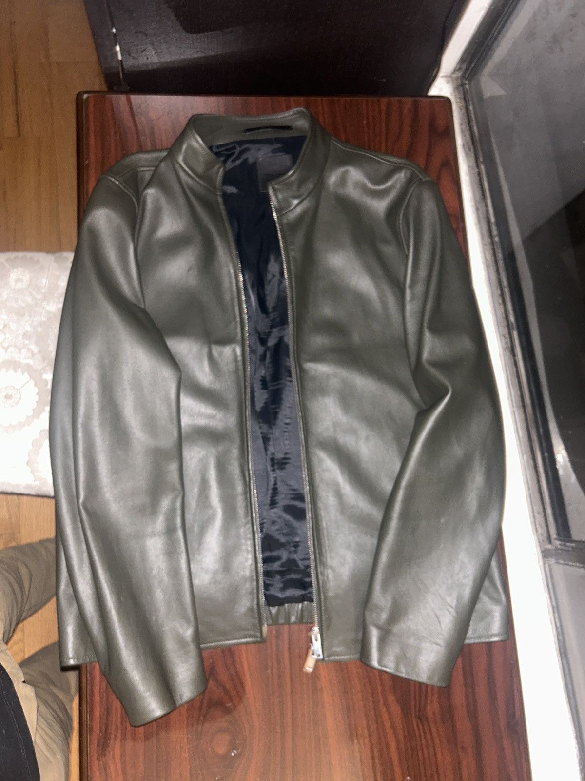 Theory Morvek leather jacket | Grailed
